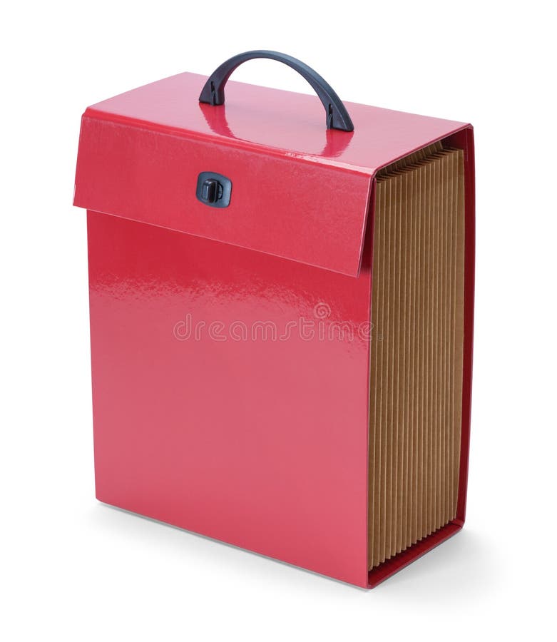 File Case Red stock image. Image of blank, file, expanding - 98047625