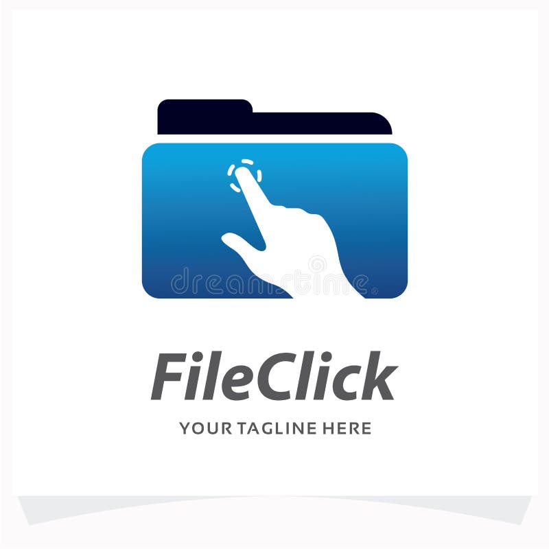 File Click Logo Design Template Stock Vector - Illustration of cursor ...