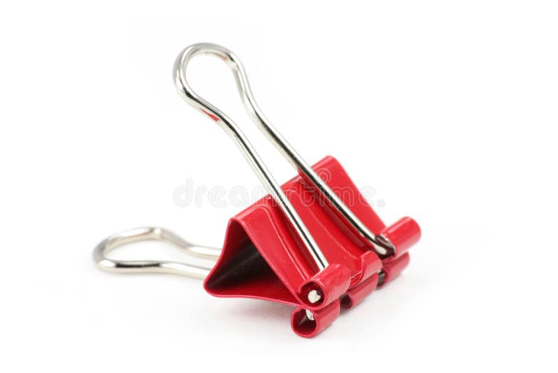 Coloured Bulldog Clips Isolated on White. Stock Photo - Image of ...