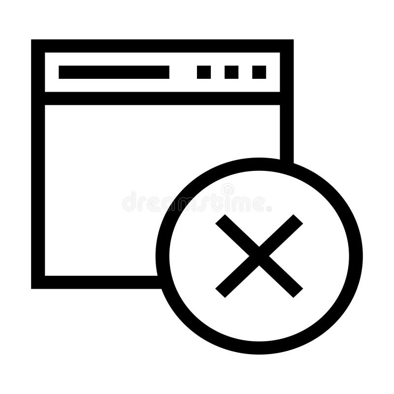File close icon stock vector. Illustration of line, exit - 100147097