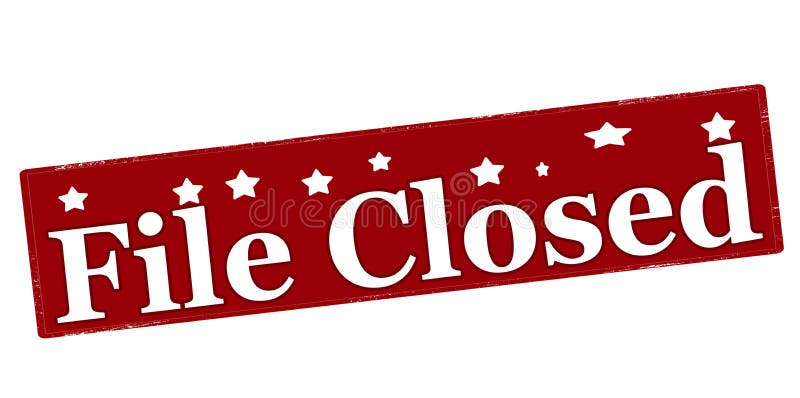 File Closed Stamp,File Closed Rubber Stamp, Stock Vector - Illustration ...