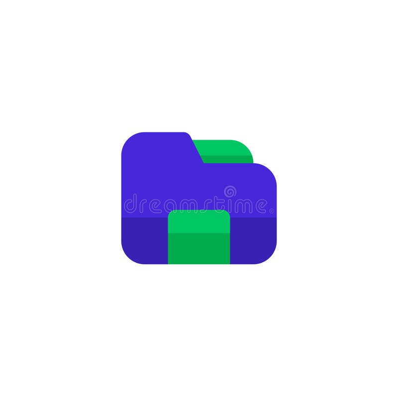File Computer Folder Icon Design. Simple Clean Professional Business ...