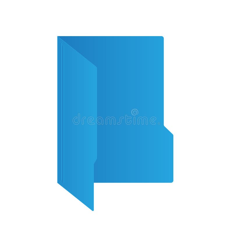 File Computer Folder Icon Isolated on White Background Stock Vector - Illustration of folder ...