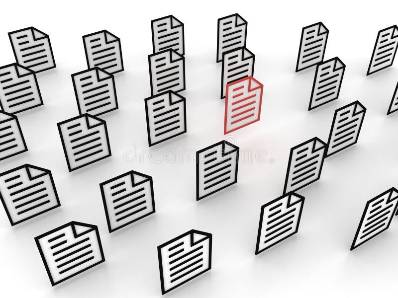 File concept stock illustration. Illustration of guru - 7001156