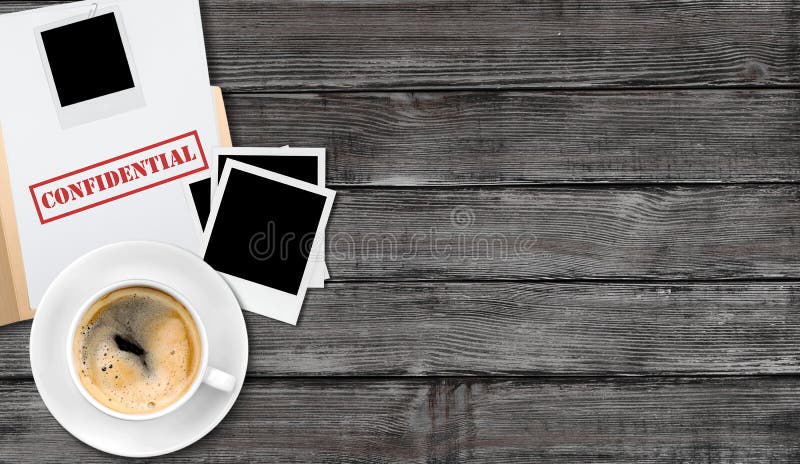 Confidential File Folder stock photo. Image of classified - 115248324