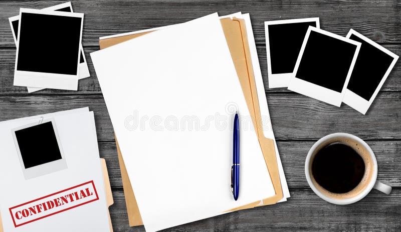 Confidential File Folder stock photo. Image of classified - 115248324