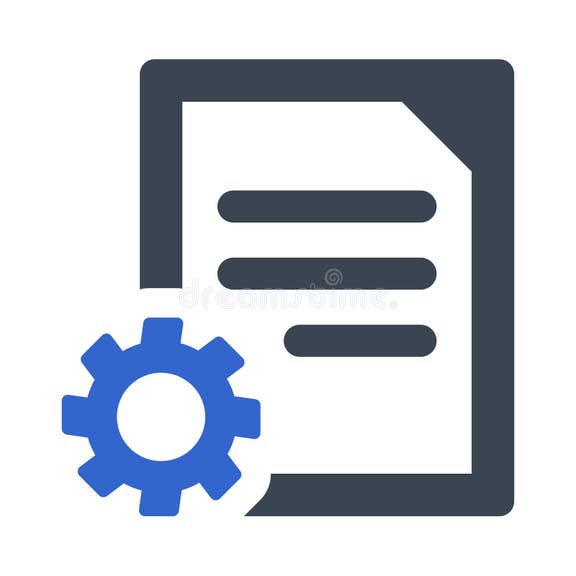 File configuration Icon stock vector. Illustration of setup - 330713303