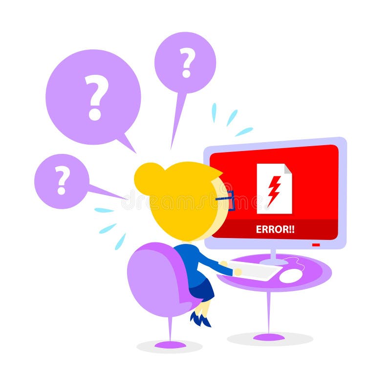 File is Corrupt Error Alert Stock Vector - Illustration of flat ...