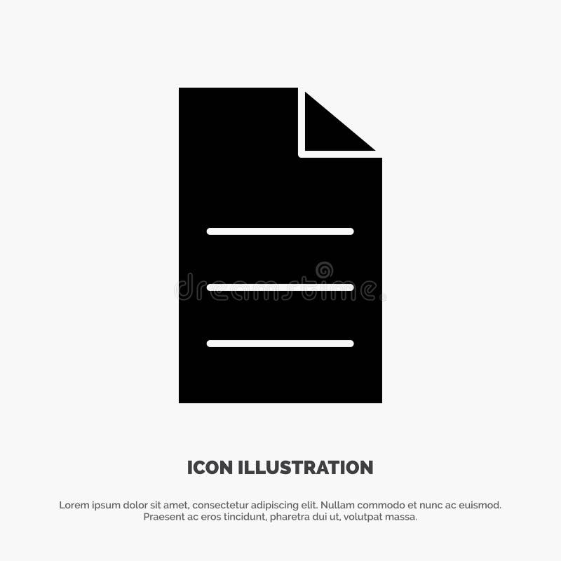 File, Data, User, Interface Solid Glyph Icon Vector Stock Vector ...