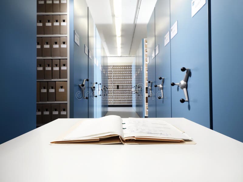 File on a Desk in a Archive Stock Photo - Image of work, business: 79142242
