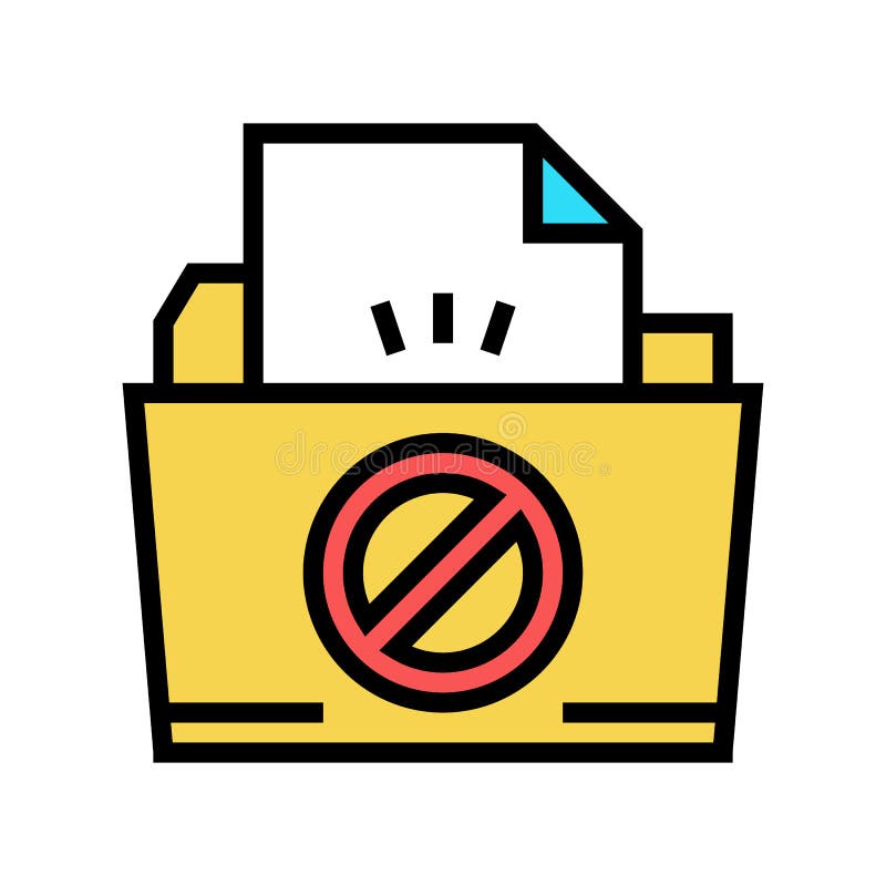 File Didn T Save in Online Folder Color Icon Vector Illustration Stock ... File Didn T Save in Online Folder Color Icon Vector Illustration Stock ...