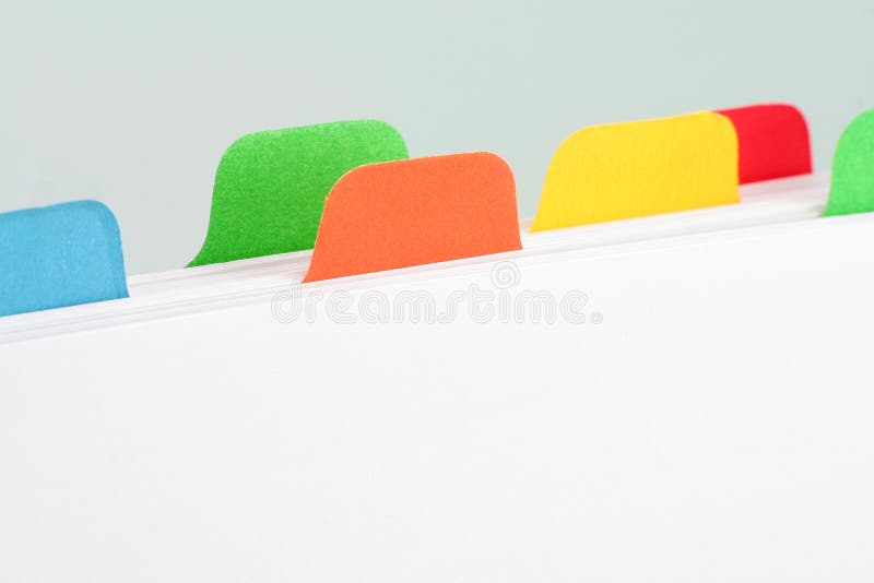 File divider stock photo. Image of file, order, label - 1826646