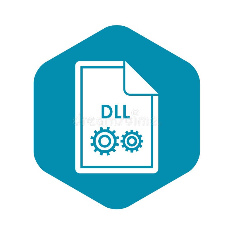 File DLL Icon, Simple Style Stock Vector - Illustration of interface ...