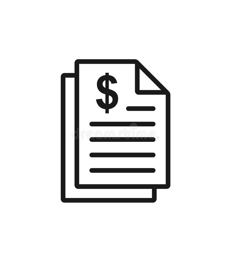 Bank Statement Icon Stock Illustrations – 1,560 Bank Statement Icon ...