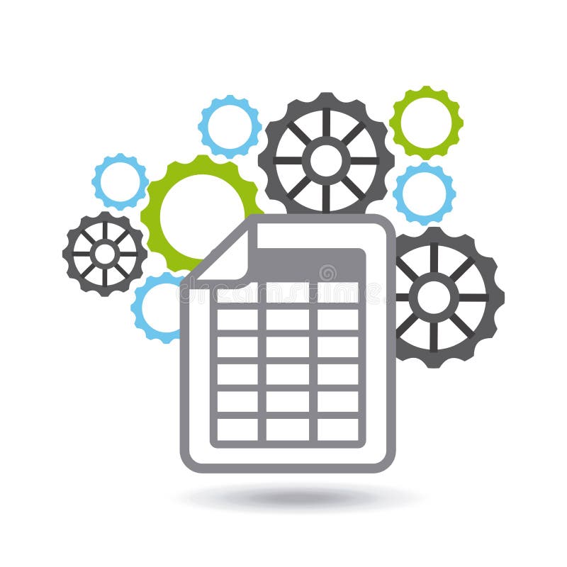 File Document Format Digital Icon Stock Vector - Illustration of flat ...