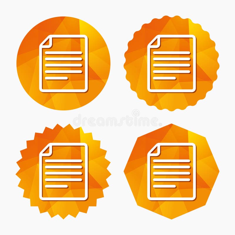 File Document Icon. Download Doc Button Stock Vector - Illustration of ...