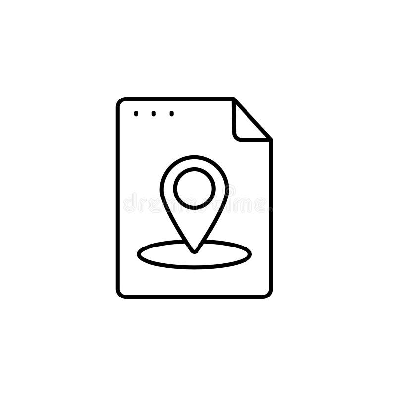 Document Location Isolated Vector Icon Which Can Easily Modify or Edit ...
