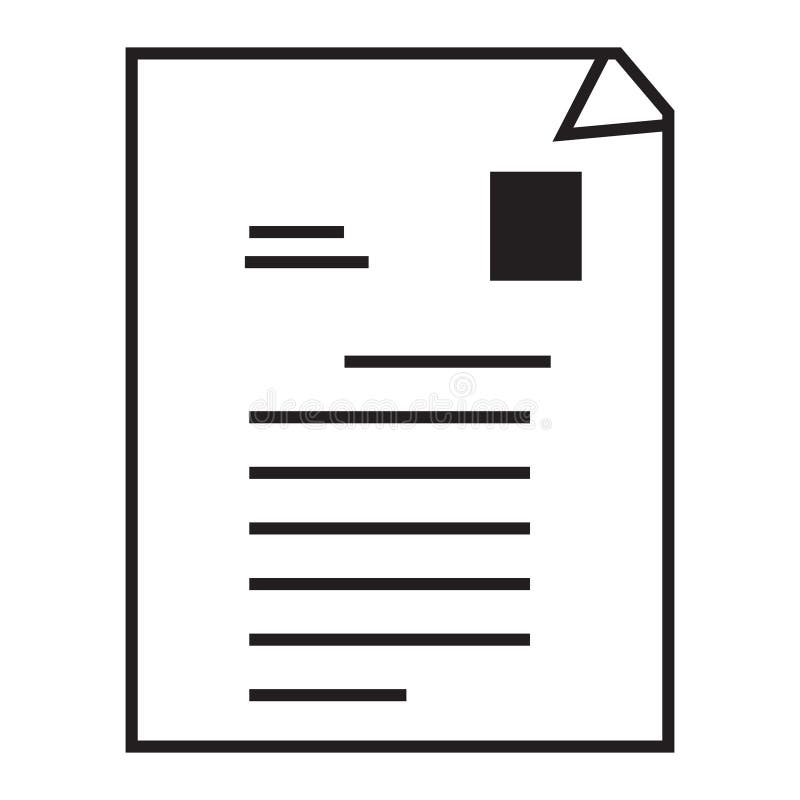 File and Document Paper Icon on White Background Vector Stock ...