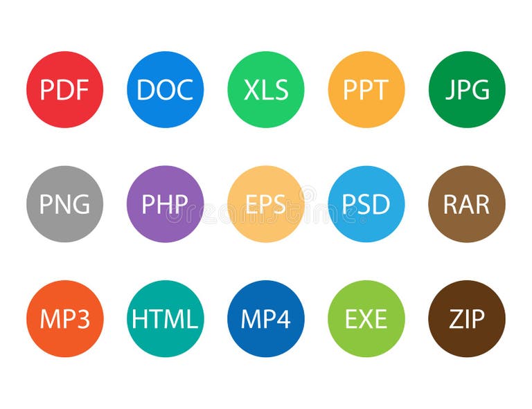 File Extensions Stock Illustrations – 554 File Extensions Stock ...