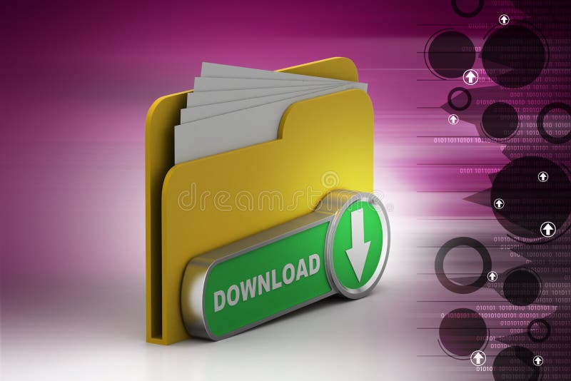 File down loading stock illustration. Illustration of arrow - 40771166