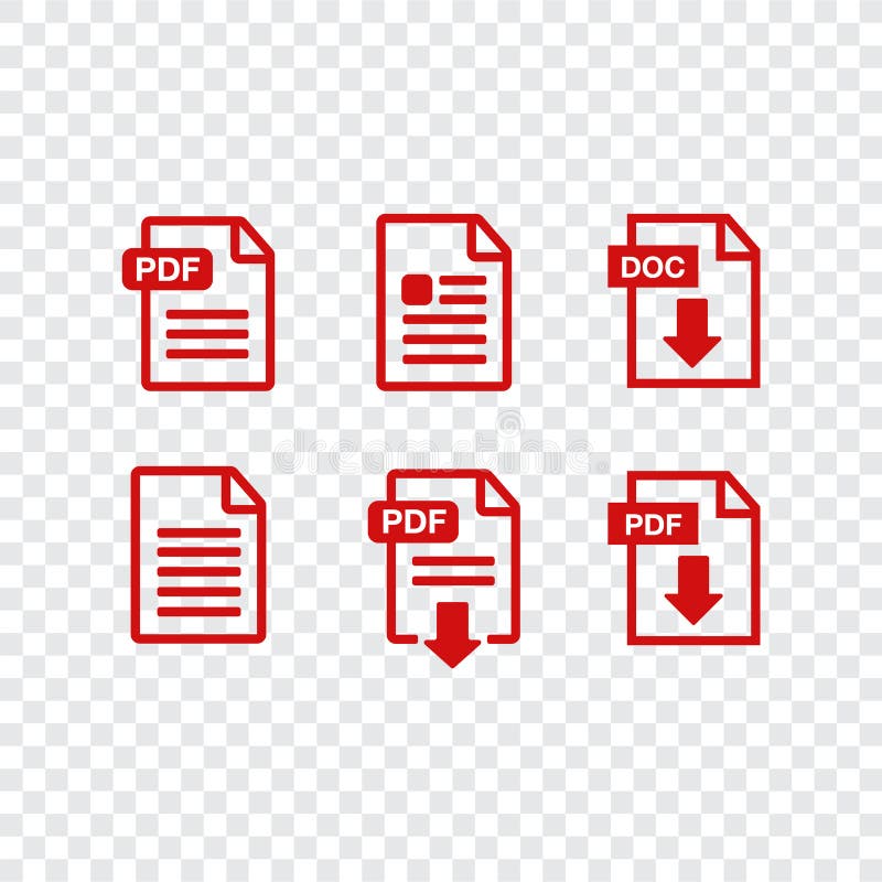PDF File Download Icon. Document Text, Symbol Web Format Information ...