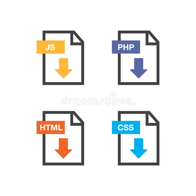 File Download Icon. Document Text, Symbol Web Format Information Stock ...