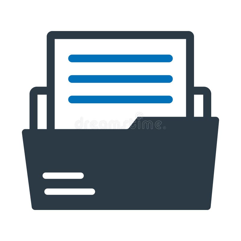 File Drawer, File Folders Vector Icon Which Can Easily Modify Stock ...