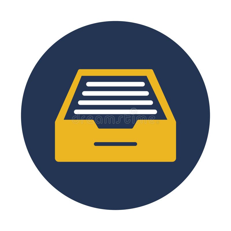 File Drawer, File Folders Vector Icon Which Can Easily Modify Stock ...