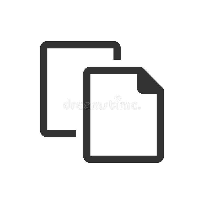 File duplicate icon stock vector. Illustration of document - 184356190