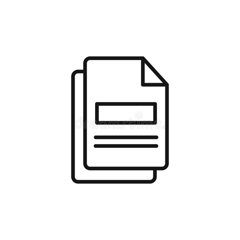 File Duplicate Icon Perfect for Document Management Systems Stock ...