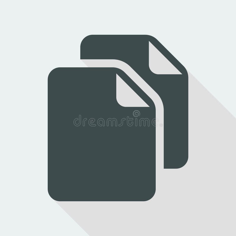 Duplicate File Symbol Concept. Flat and Isolated Eps Illu Stock Vector ...