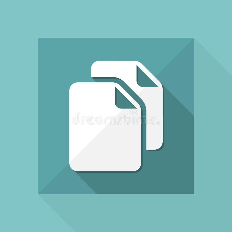 Duplicate File Symbol Concept. Flat and Isolated Eps Illu Stock Vector ...