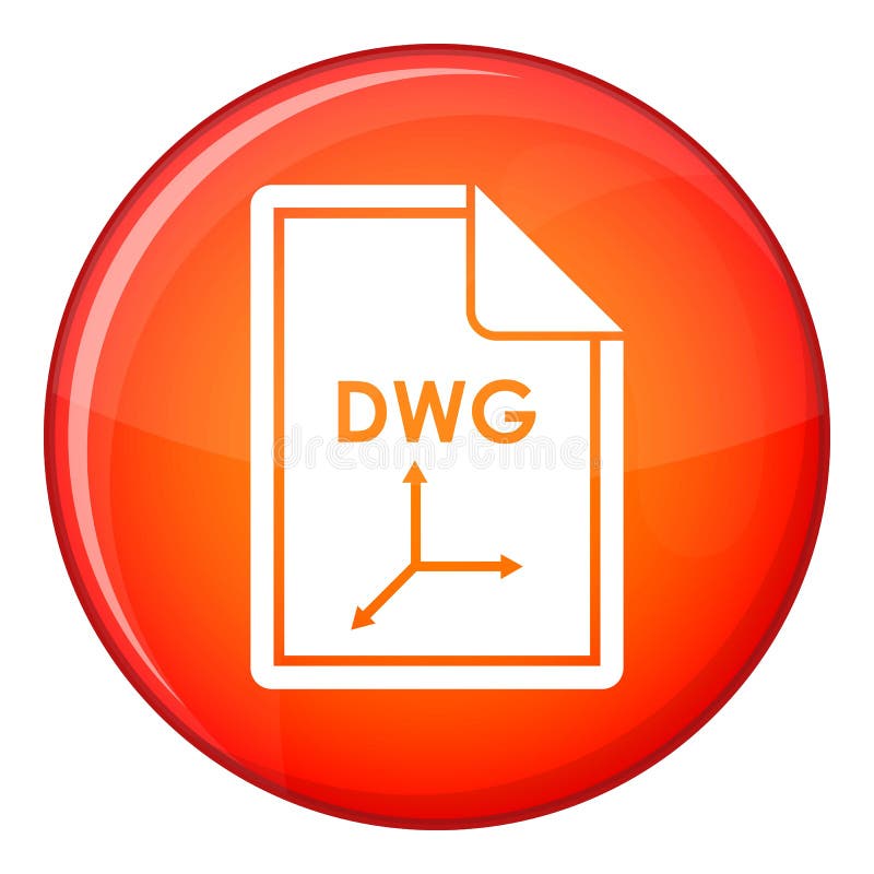 File DWG icon, flat style editorial photo. Illustration of install ...