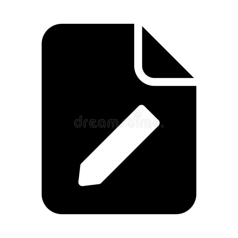 File edit icon stock illustration. Illustration of writing - 98690930