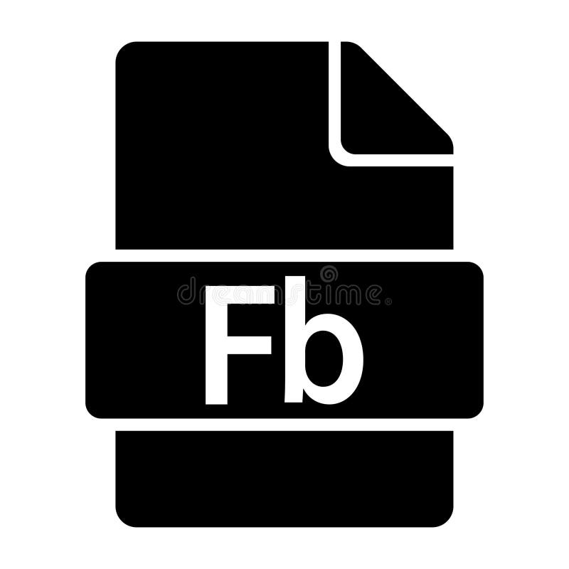 File Fb Format Icon stock vector. Illustration of vector - 274593730