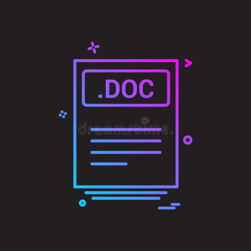 File Files Doc Icon Vector Design Stock Vector - Illustration of label ...