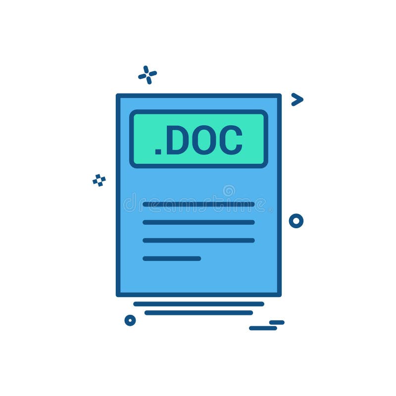 File Files Doc Icon Vector Design Stock Vector - Illustration of ...