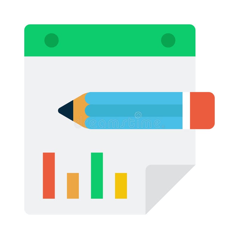 File flat vector icon stock vector. Illustration of edit - 157480287