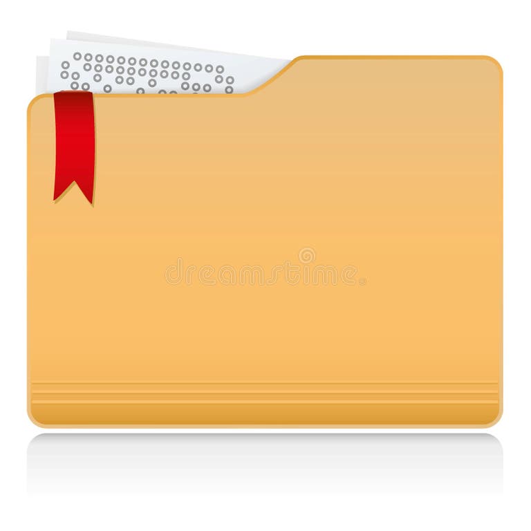 File folder stock vector. Illustration of archive, paper - 15224666
