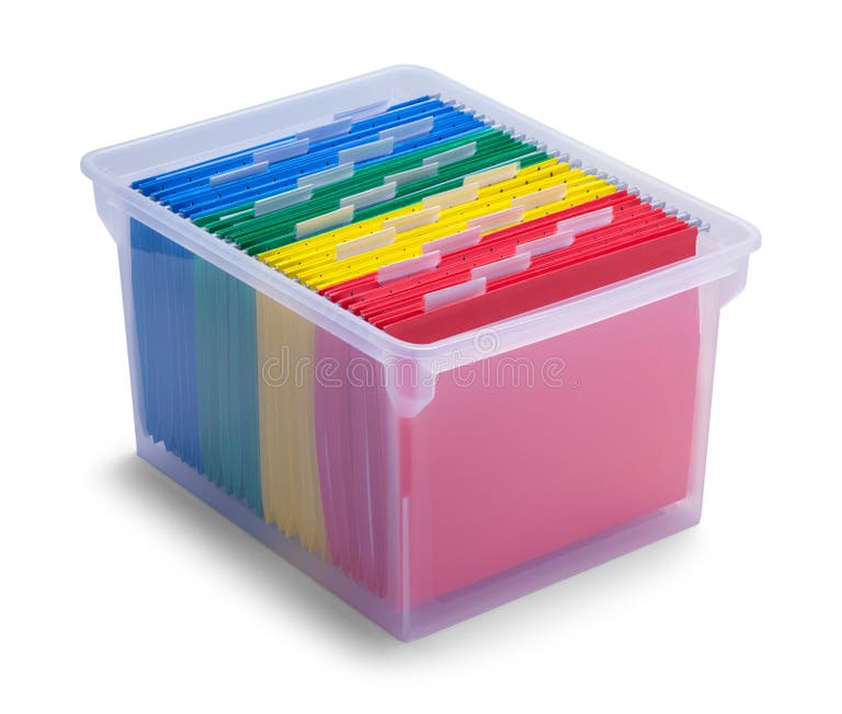 File Folder Box Open stock photo. Image of organize, folders - 98047652