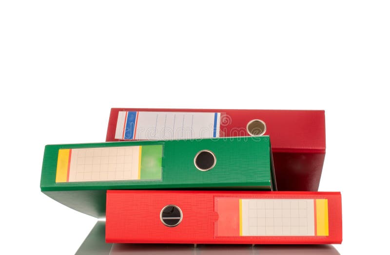 A4 File Folder Close Up Isolated White Background Stock Photos - Free ...