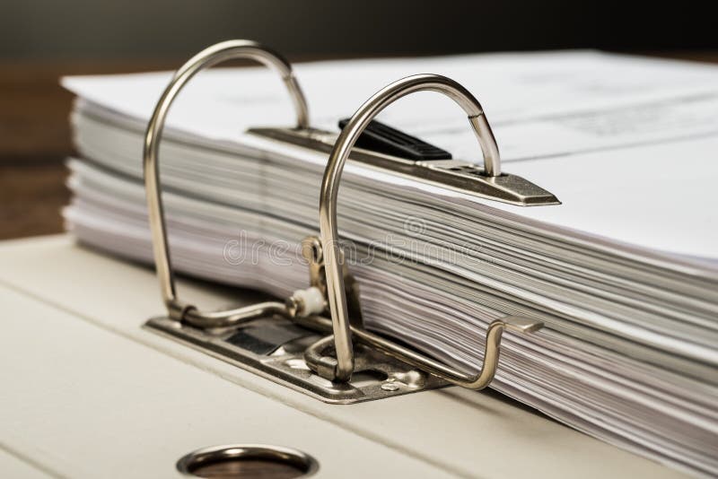 File Folder with Documents stock photo. Image of indoors - 58562658