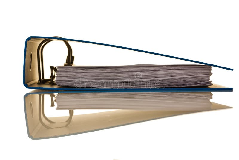 File Folder with Documents and Documents Stock Image - Image of ...