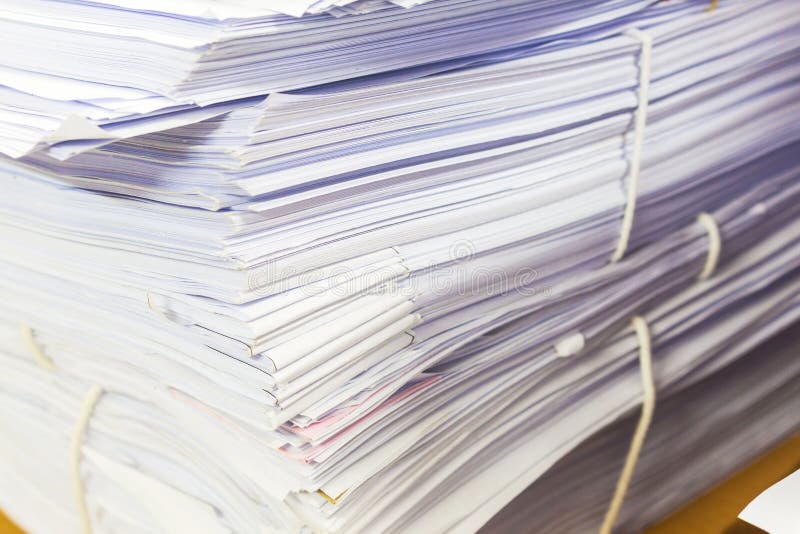 A File Folder with Documents and Important Stock Photo - Image of group ...