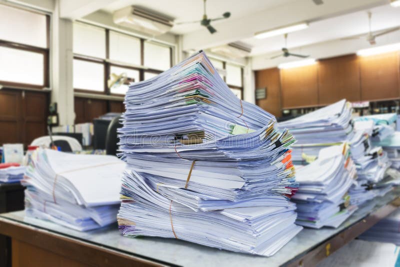 A File Folder with Documents and Important Stock Photo - Image of group ...