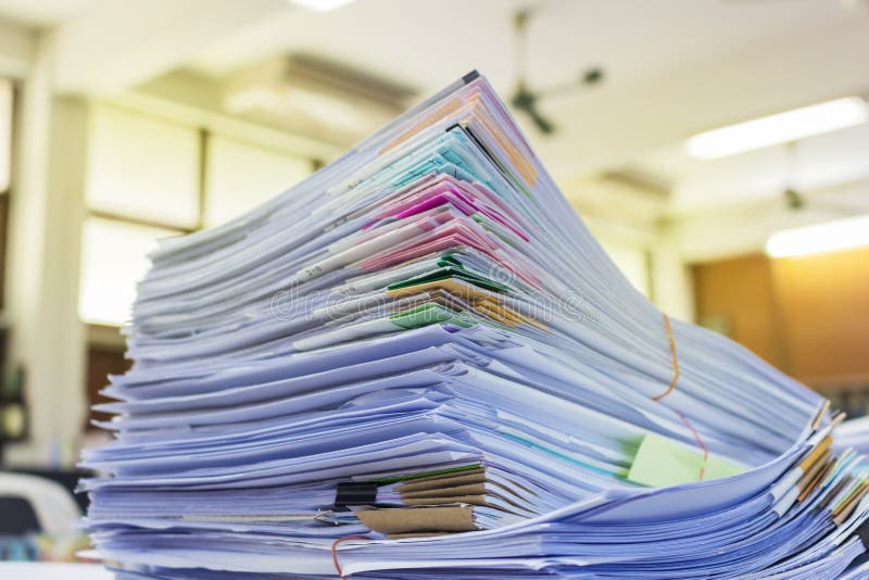 A File Folder with Documents Stock Photo - Image of organization ...