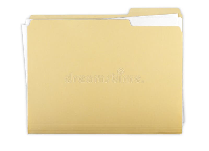 File Folder with Documents and Blank Polaroid Stock Photo - Image of ...