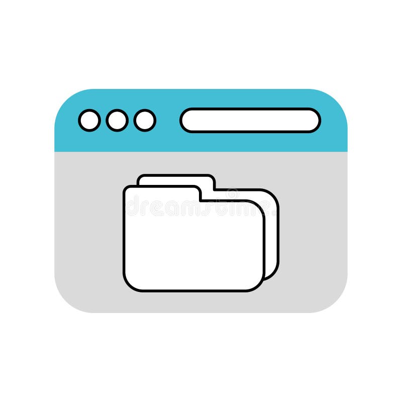 File folder with documents stock vector. Illustration of flat - 95187883