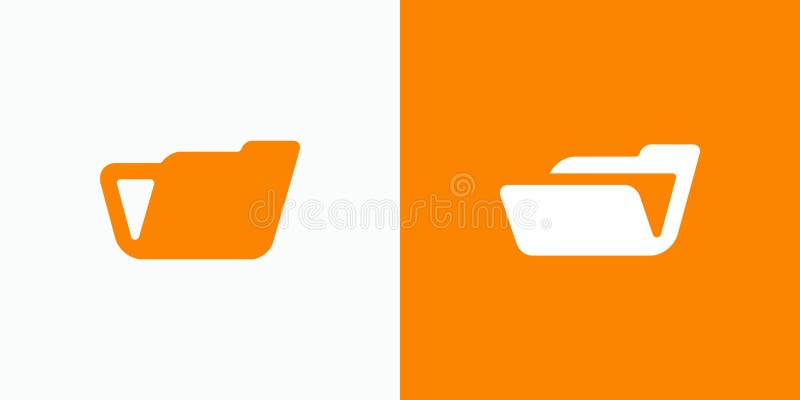 File Folder Emblem Vector Logo Design with Modern, Simple, Clean and ...