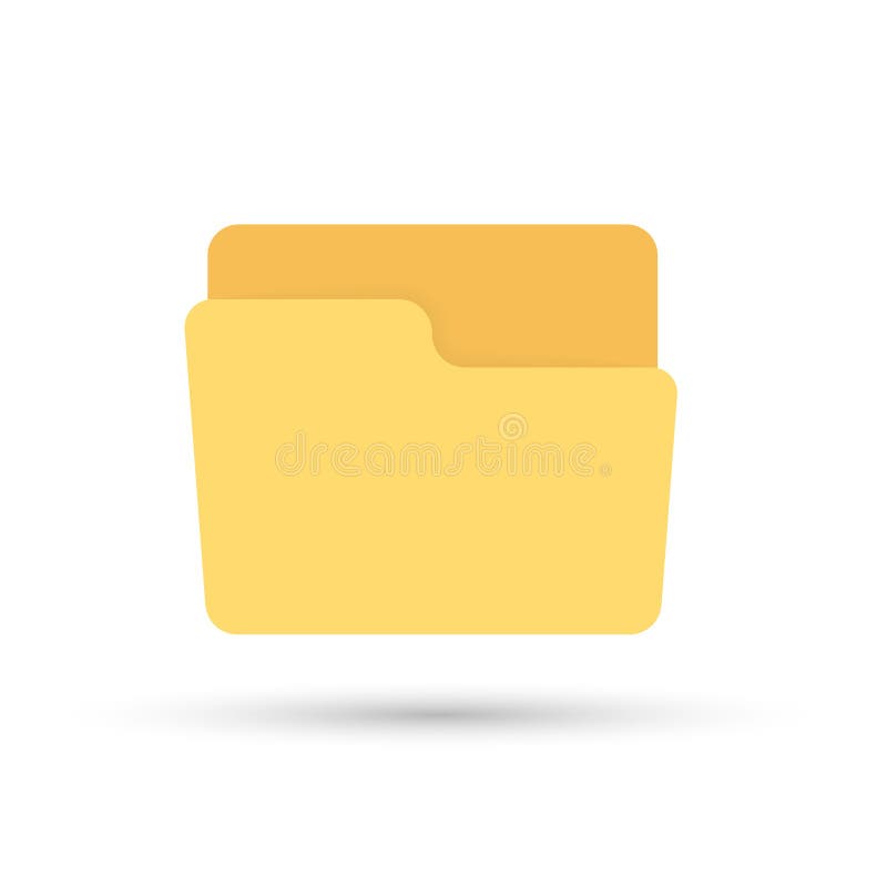 File Folder Icon. Application Design, Logo, Theme Design Stock Vector ...